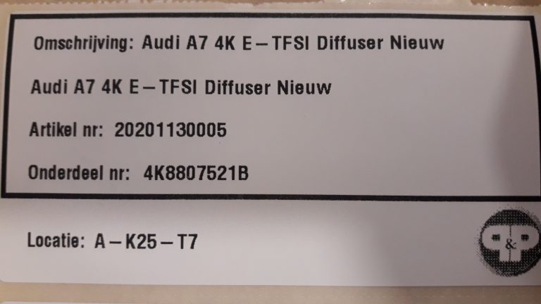 Audi A7 4K E Diffuser Nieuw 4K8807521B - Polat & Polat
