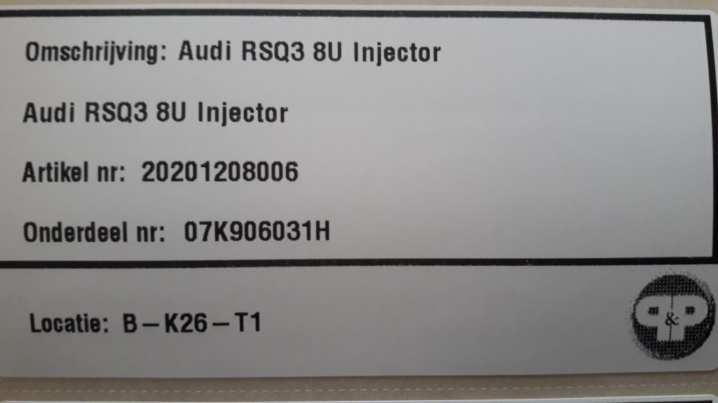 Audi RSQ3 8U injector 07K906031H