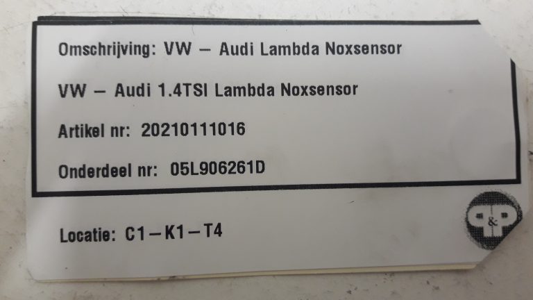 VW Golf 8 5H Catalyst Lambda NOx Sensor 05L906261D