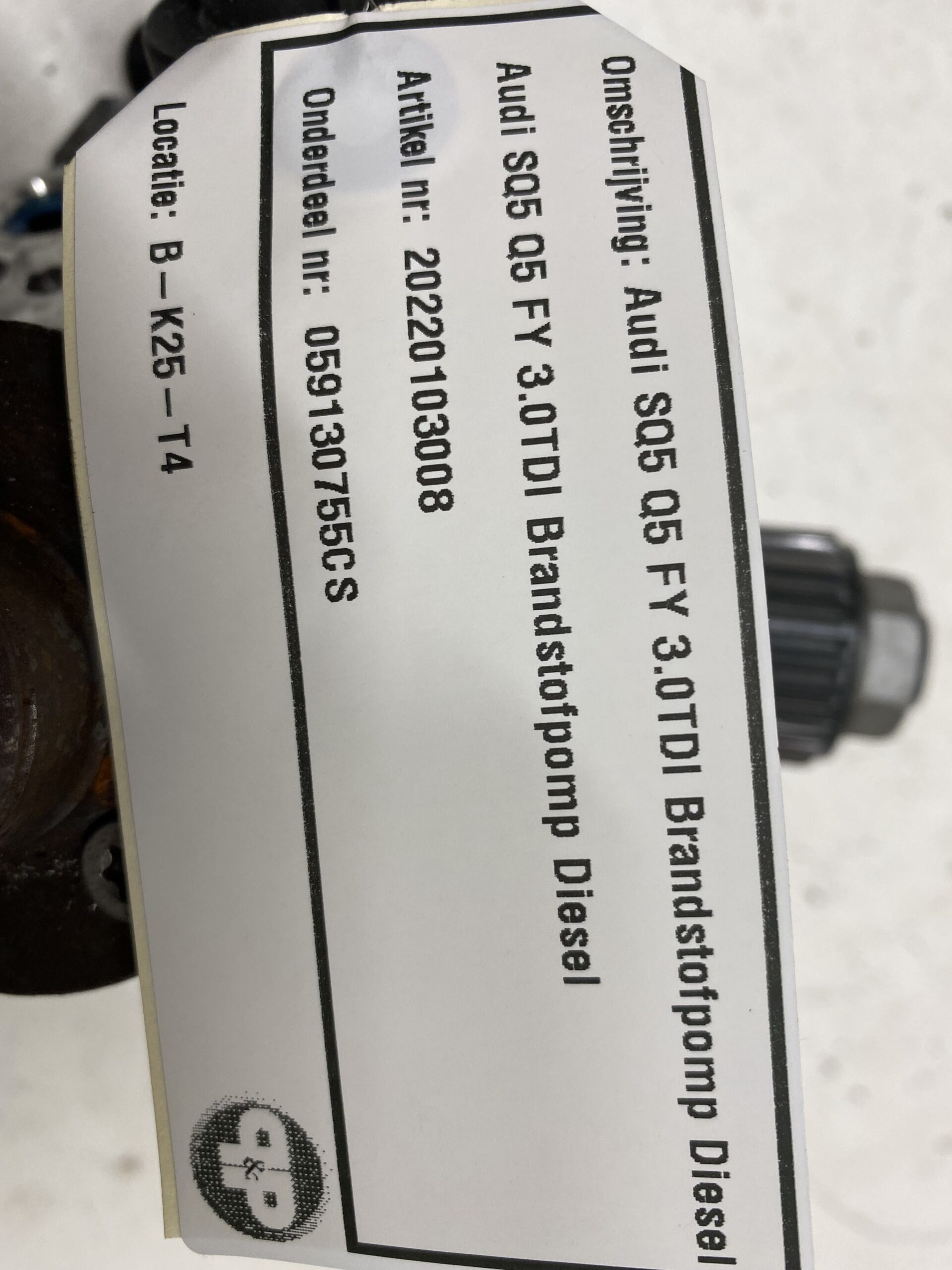 Audi SQ5 FY Fuel Pump Diesel 059130755CS