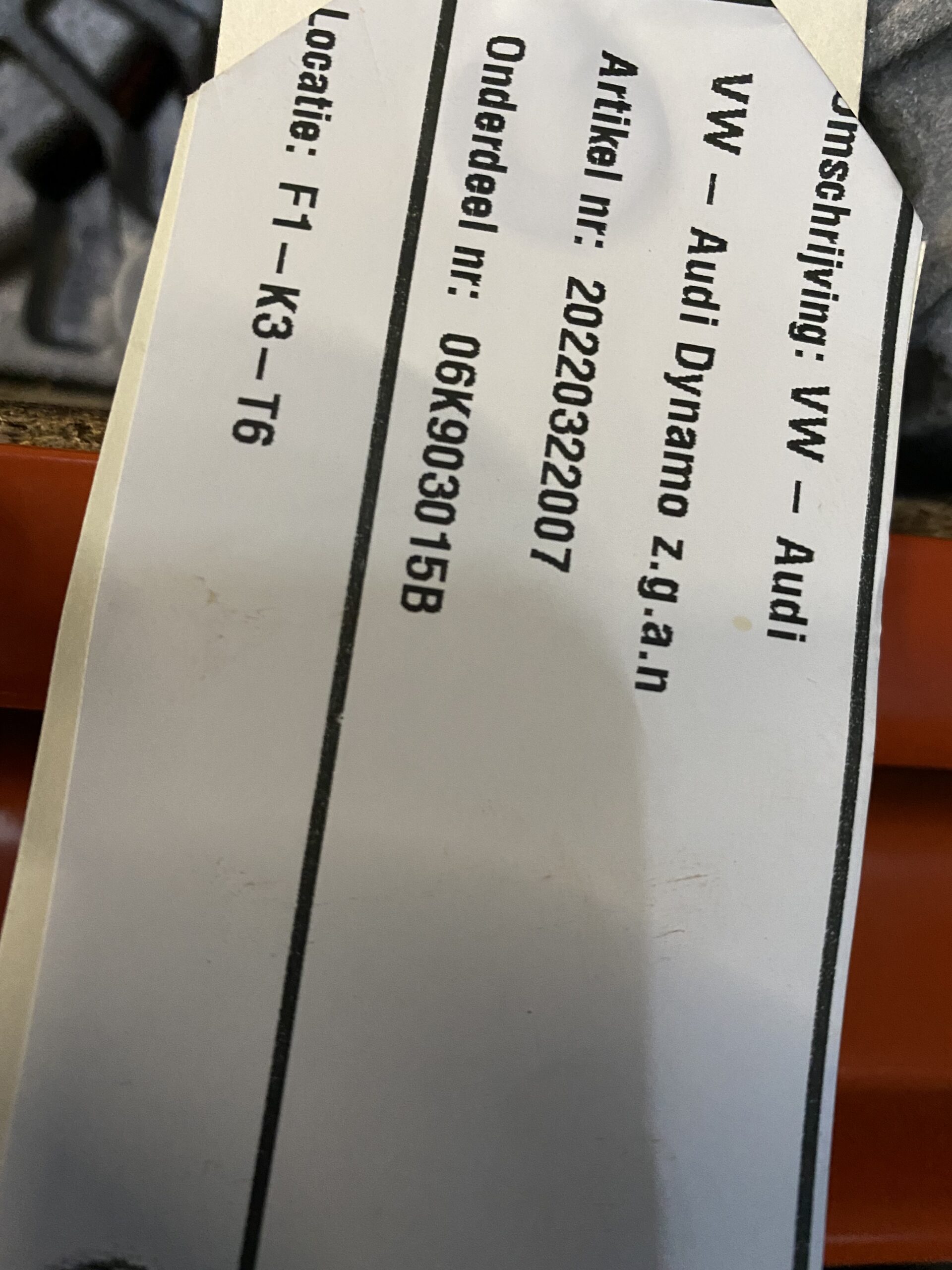 VW - Audi Alternator 06K903015B