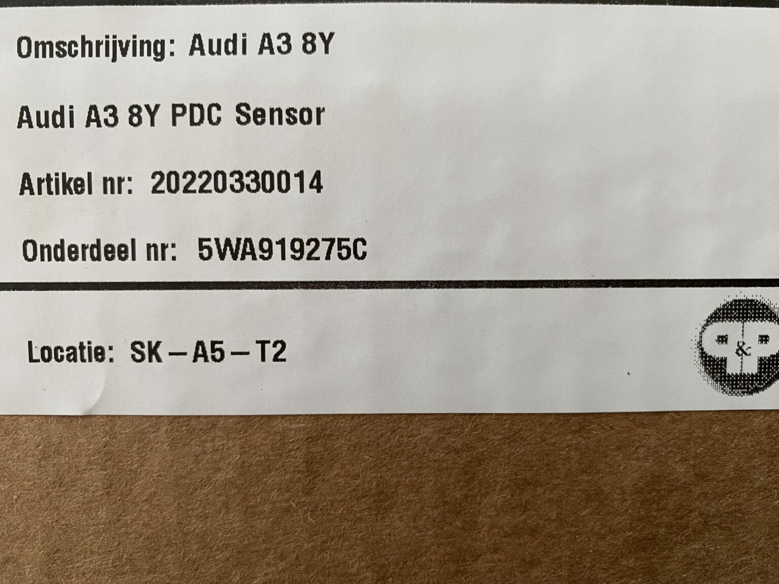 Audi A3 8Y PDC Sensor 5WA919275C - Polat & Polat