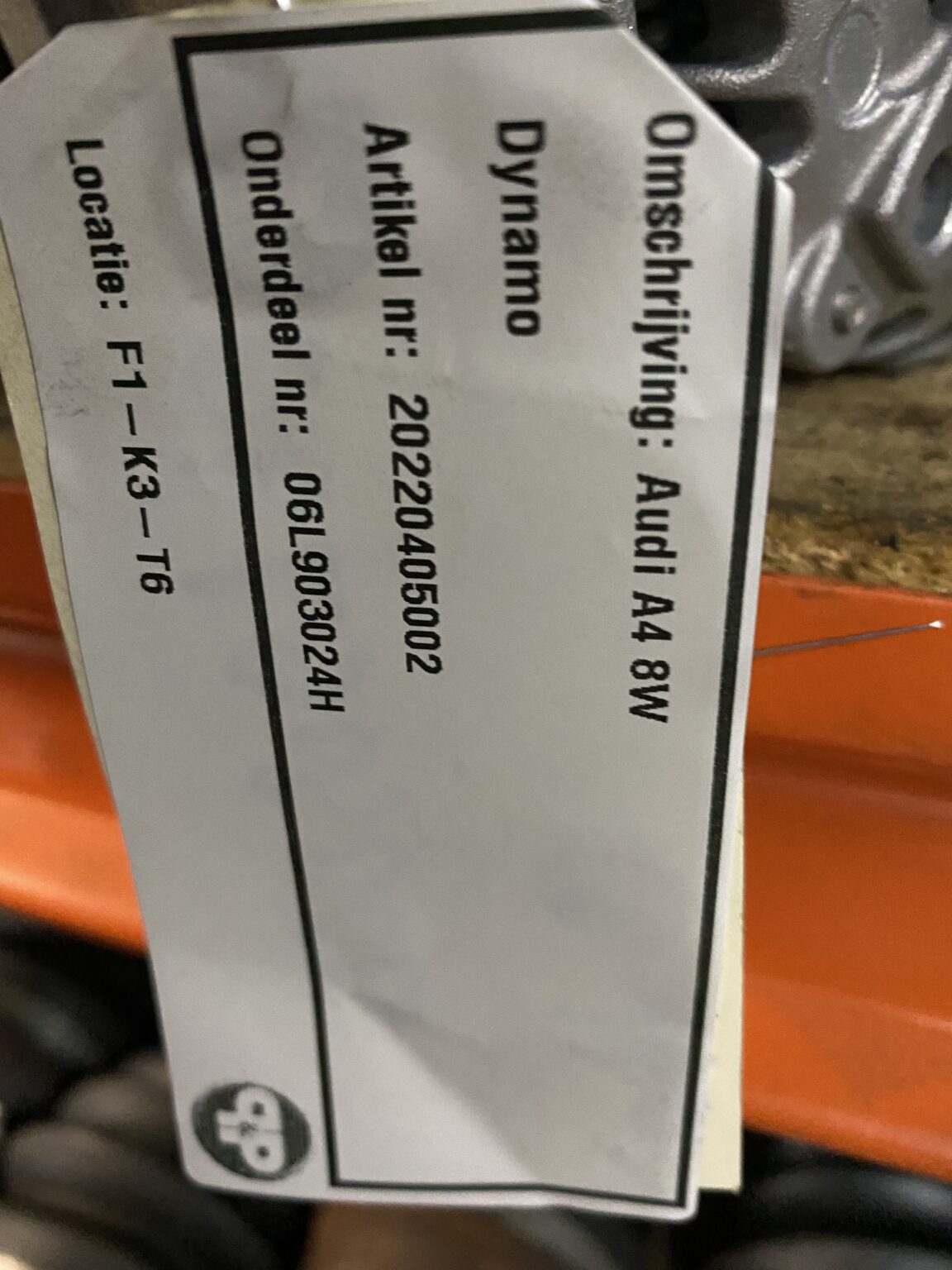 Audi A4 8W Alternator 06L903024H