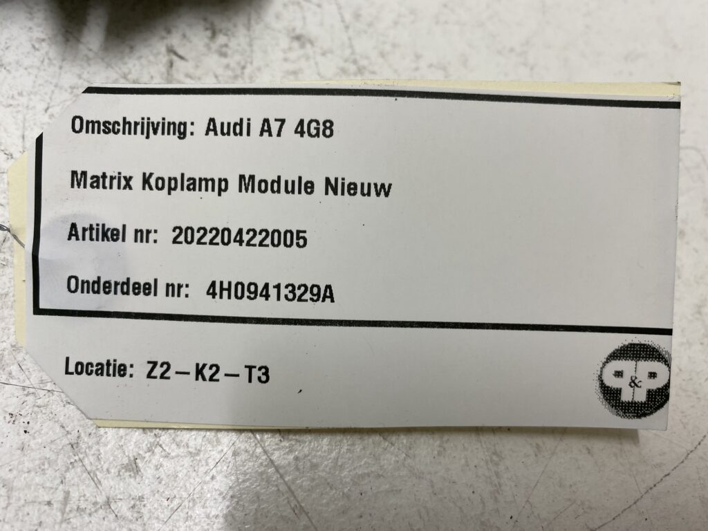 Audi A7 4G8 Matrix Headlight Module New 4H0941329A