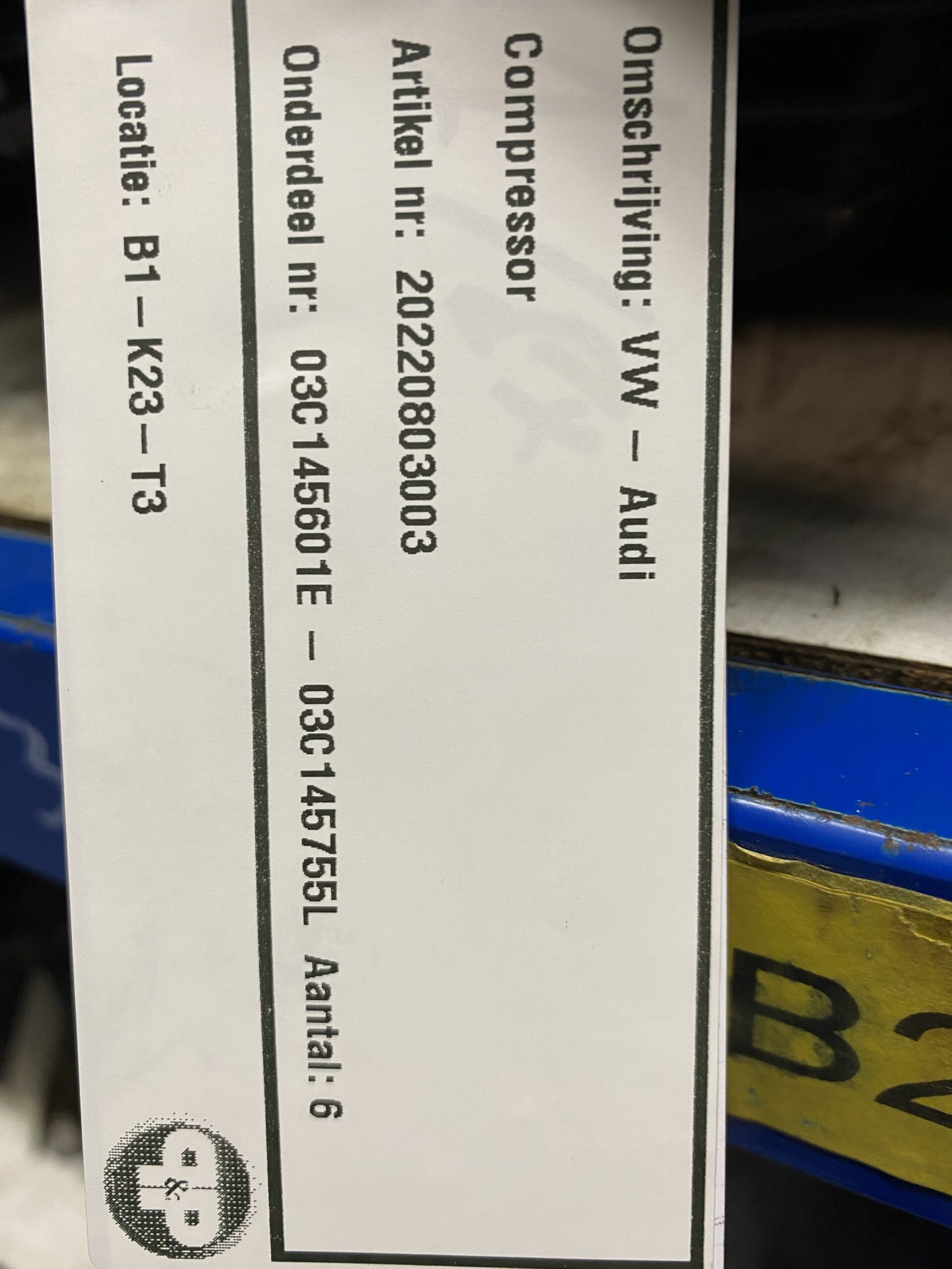 VW - Audi Compressor 03C145601E