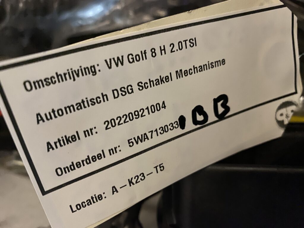 VW Golf 8 5H Automatic Shift Mechanism 5WA713033BB