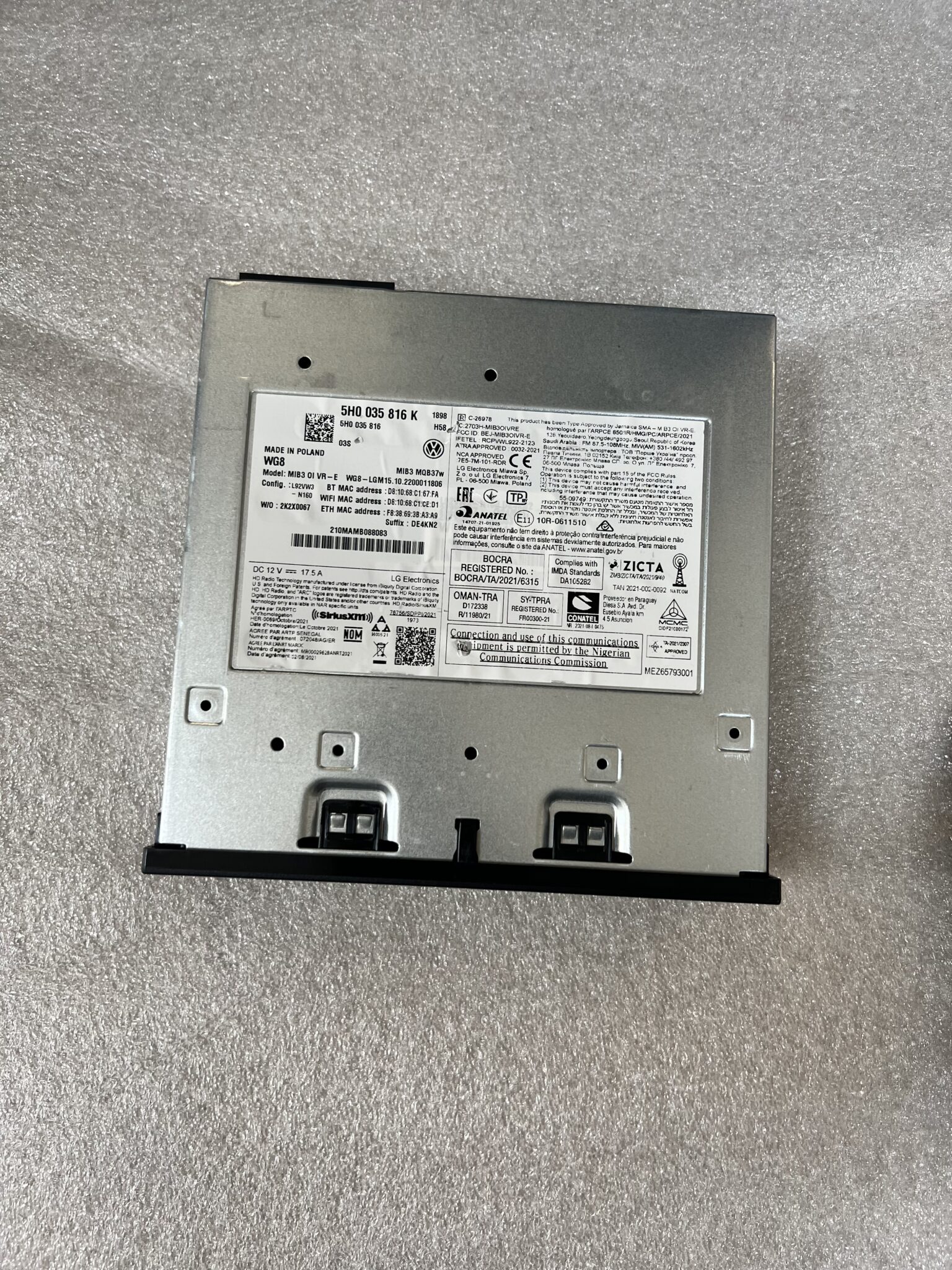 VW Golf 8 Multimedia unit 5H0035816K