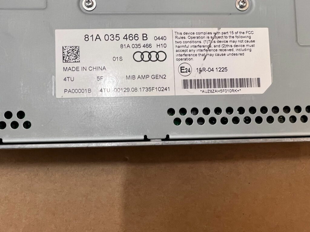 Audi A3 8V B&O Amplifier 81A035466B