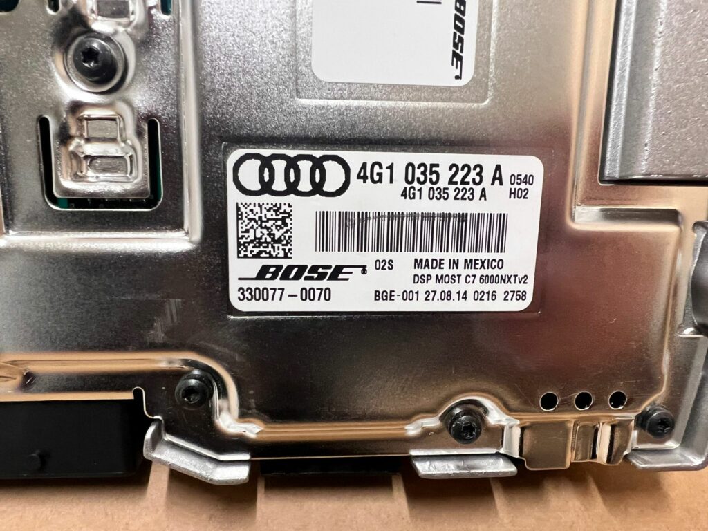 Audi A6 C7 BOSE Amplifier