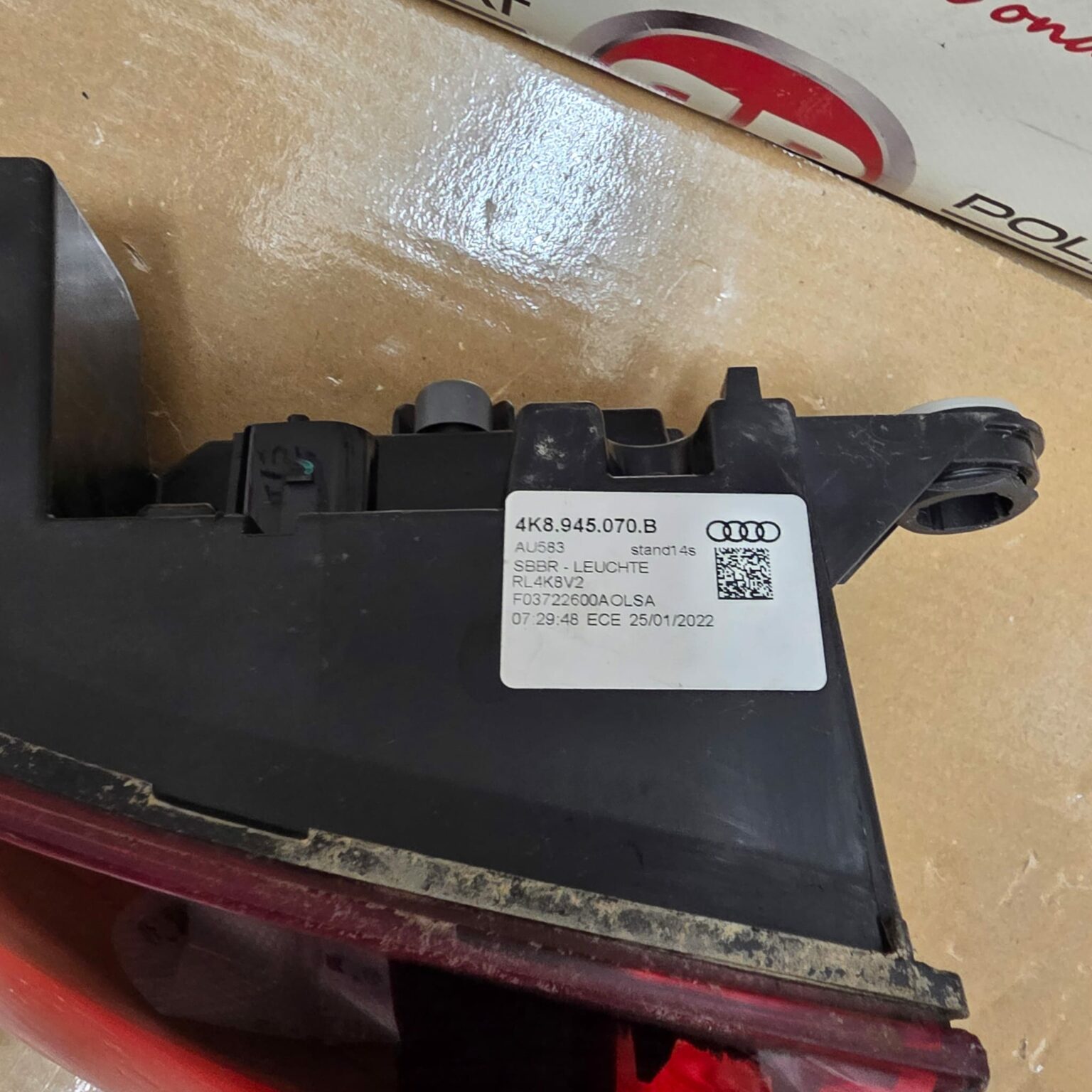 Audi A7 4k right rear light